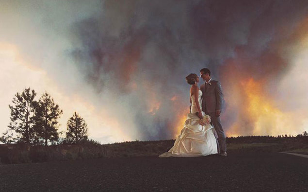 Amazing Wildfire Wedding Photos