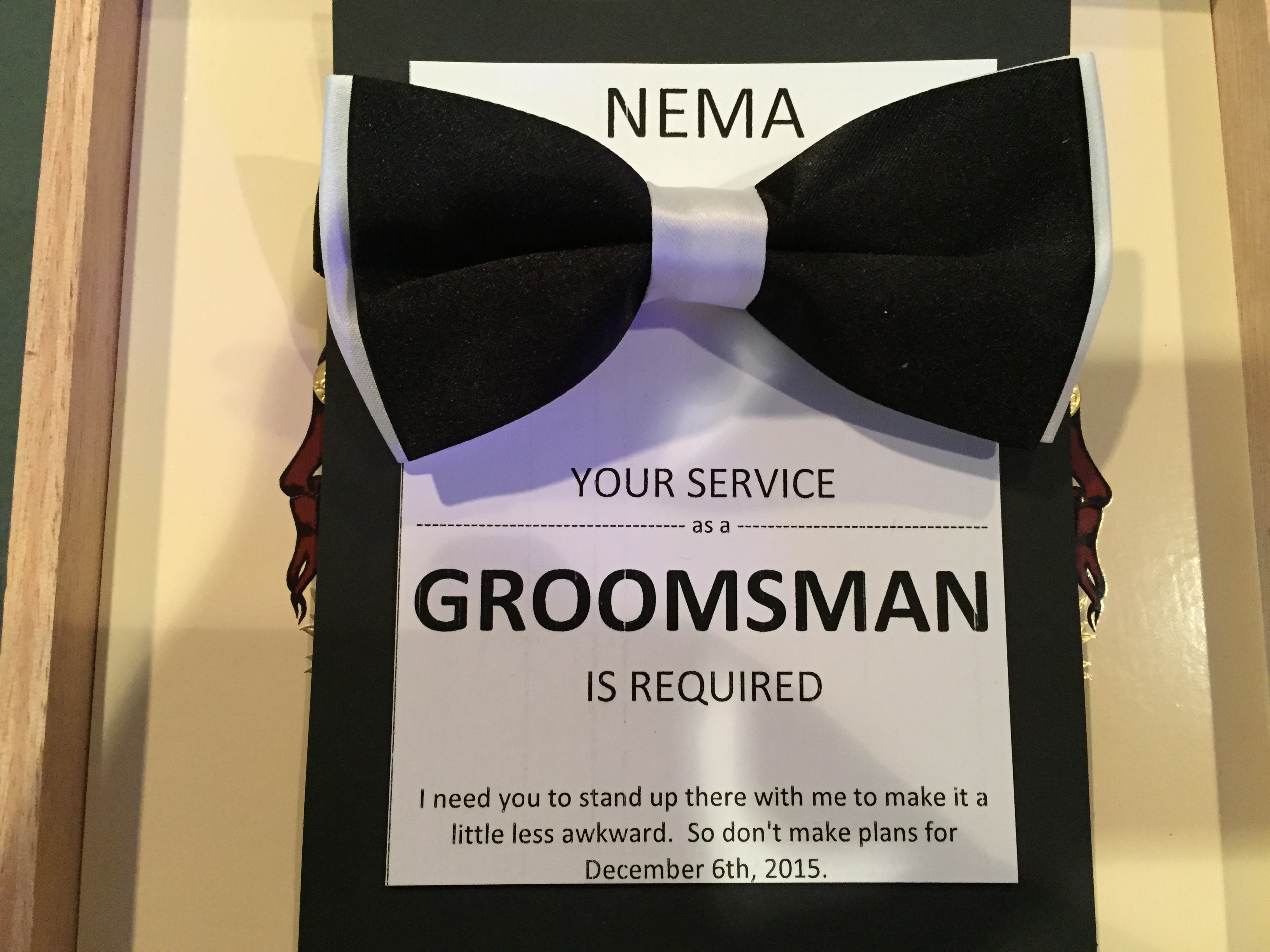 The Coolest Groomsman Invitation Ever