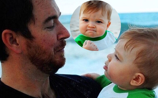 The viral meme 'Success Kid' is all grown up and he's saved his Dad's life!