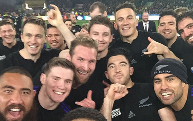 PHOTOS: How The All Blacks Celebrated Their Win