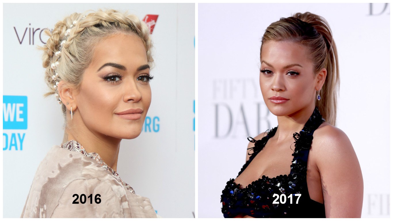 The internet wants to know what happened to Rita Ora's face
