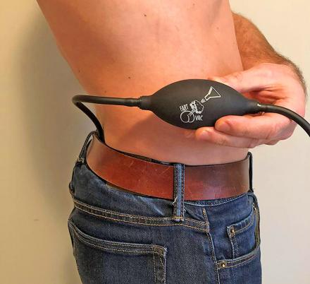 This invention will suck up farts before everyone needs to evacuate